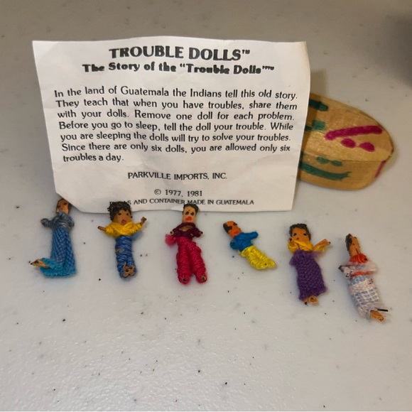 Guatemalan Trouble Dolls | Other | Vintage Set Of Guatemalan Trouble Or ...